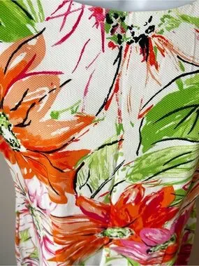 Grace | Dresses | Art Print Aline Bright Scenic Print Floral Maximalism ...